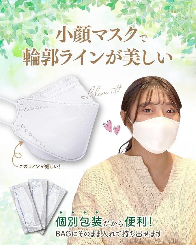 [Coolth Style] [Made in Japan] 4-layer 3D 3D fit non-woven mask 30 ...