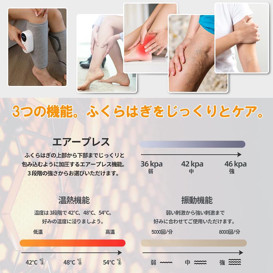 SENPPLE Calf Care Vibration + Air Pressure + Heat Calf Relaxation Thigh ...