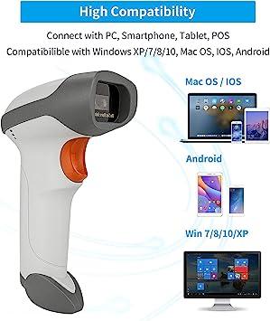 Buy NetumScan Bluetooth 2D Barcode Scanner, 3 in 1 Automatic Wireless ...