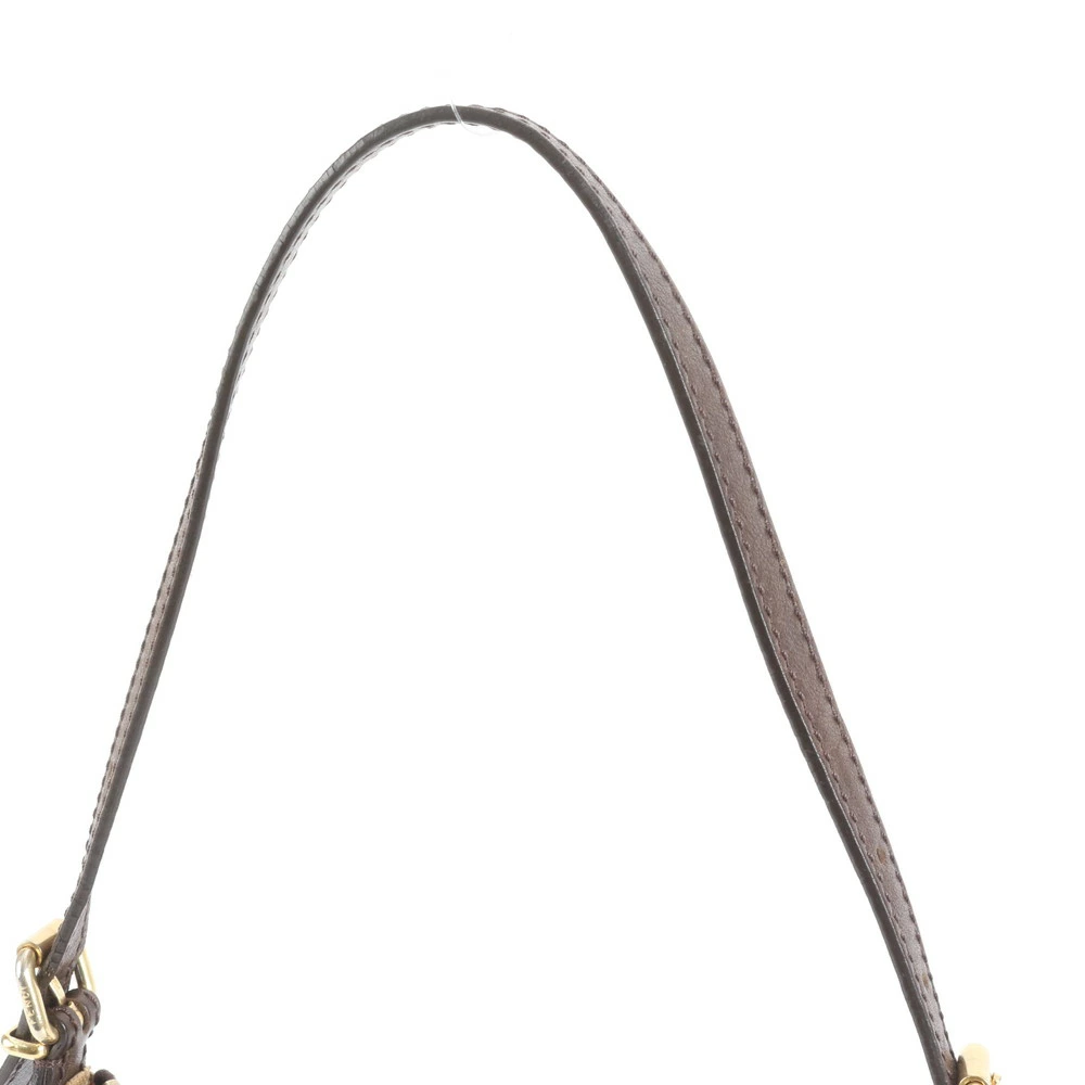 Excellent condition Fendi leather shoulder bag, brown, one-shoulder ...