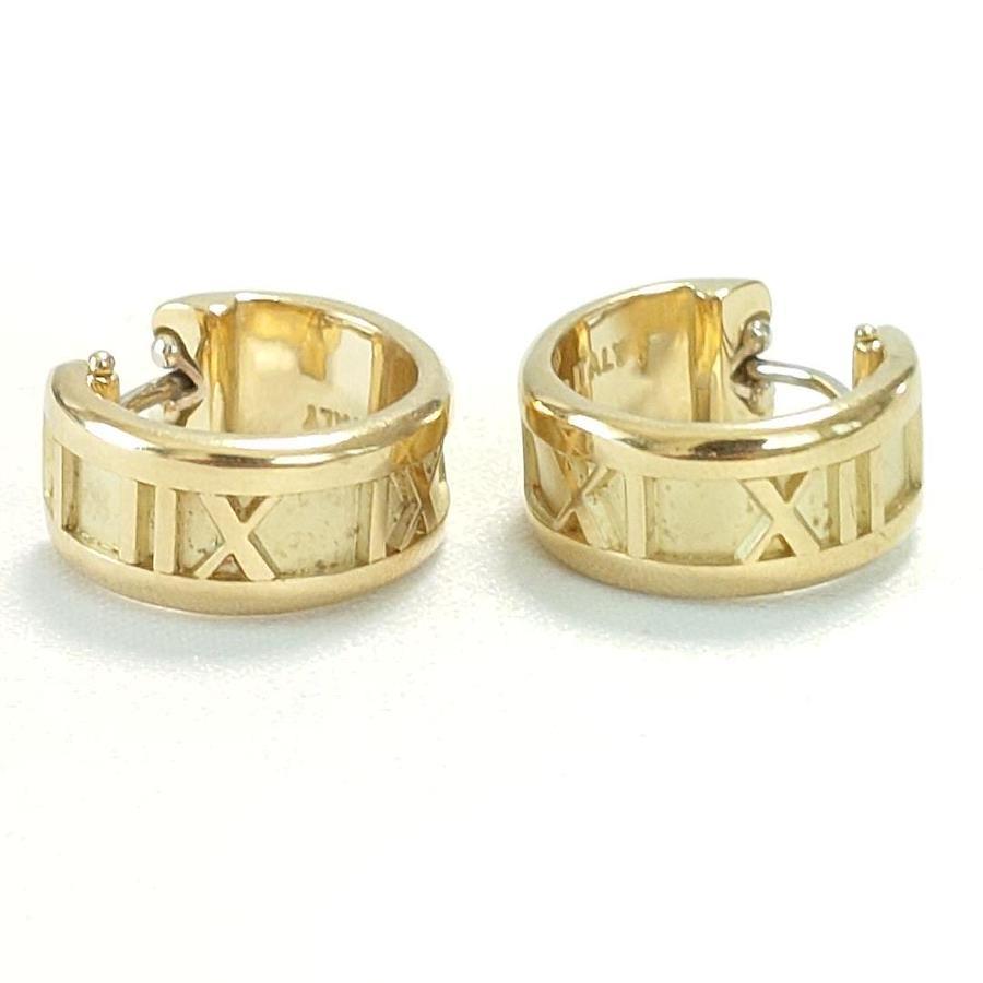 [Rare] Tiffany & Co. 18K Yellow Gold Atlas Hoop Earrings 6206 from ...
