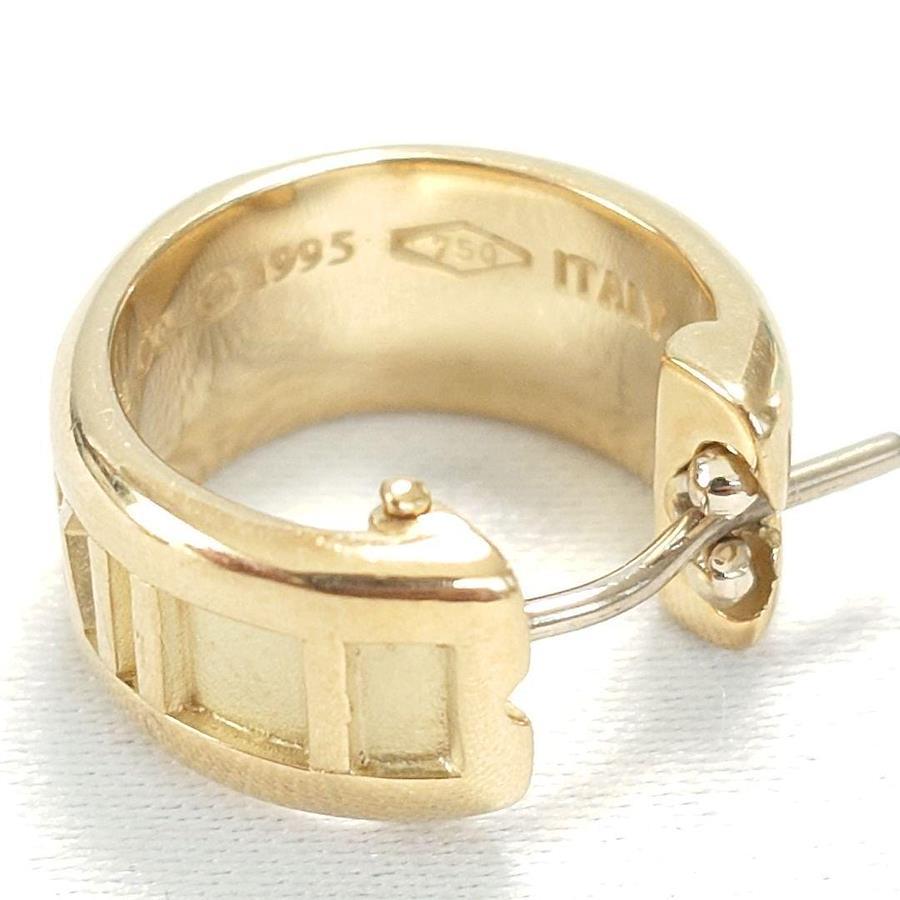 [Rare] Tiffany & Co. 18K Yellow Gold Atlas Hoop Earrings 6206 from ...