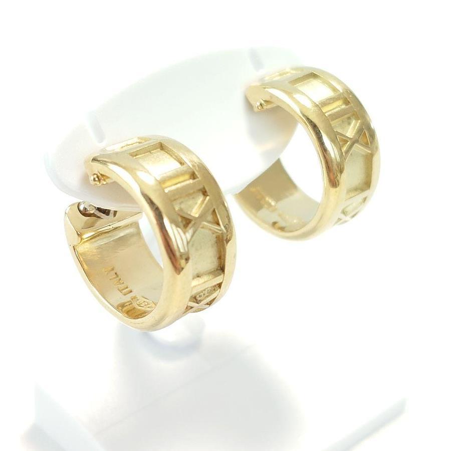 [Rare] Tiffany & Co. 18K Yellow Gold Atlas Hoop Earrings 6206 from ...