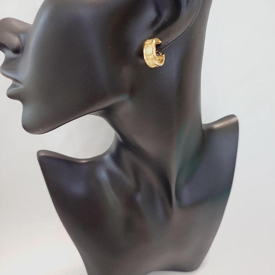 [Rare] Tiffany & Co. 18K Yellow Gold Atlas Hoop Earrings 6206 from ...