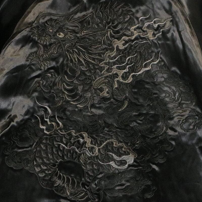 Buy Kotokoto Phoenix x Dragon Pattern Reversible Sukajan (KTJK-021) BLACK x NAVY S from Japan ...