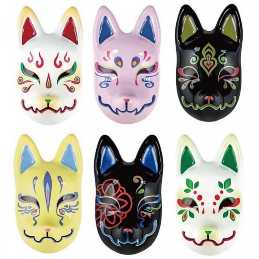 Buy Daikyoya Collection No. 10 Hana Nari Fox Mask Netsuke Set of 6 from Japan - Buy authentic ...
