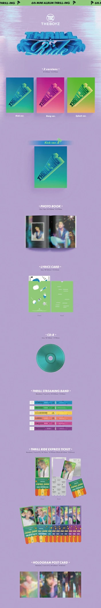 Buy THE BOYZ 6TH MINI ALBUM THRILL-ING Bang Ver. THE BOYZ The Boys Album cd Everyone Center ...