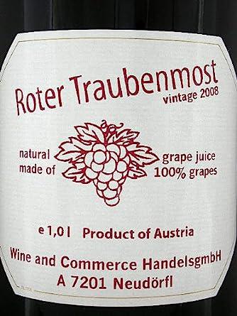 Lothar Traubenmost 100% freshly squeezed red grape juice [Traubenmost ...