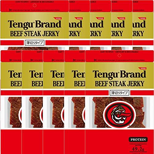 Tengu beef jerky thinly sliced 93g x 10 bags set (domestic product ...