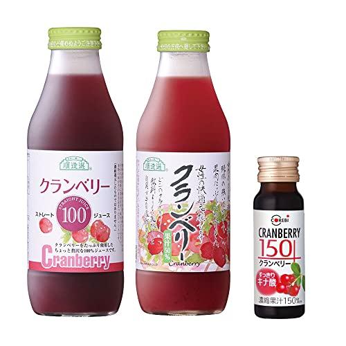 [Cranberry trial set of 3] Cranberry juice 50%, 100%, 150% drinking ...