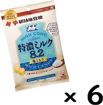 UHA味覚糖 味覚糖 特濃ミルク8.2塩ミルク 75g×6袋 - 日本の商品を世界中にお届け | ZenPlus