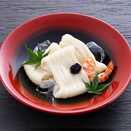 Hand-rolled Somen Ibo Noito Special Grade 50g x 9 bundles Mentsuyu 60ml x 3 packets Black Obi ...