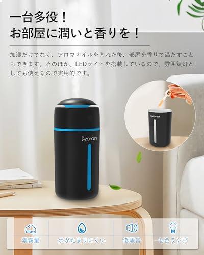 Humidifier, Tabletop, Small, 7 Color LED Light, 350ml, Tabletop ...