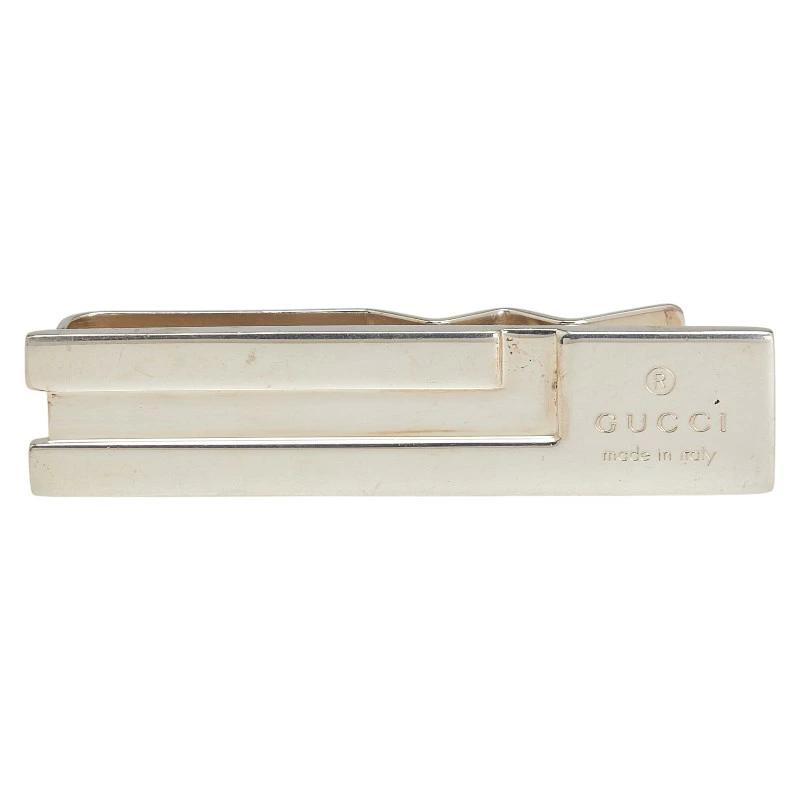 Pre-owned Gucci logo money clip in silver SV925 for women. from Japan ...