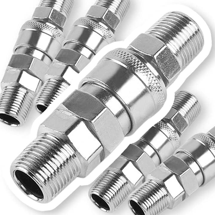 Buy Air Coupler Female Thread Mounting Male Female Air Hose AC Air ...