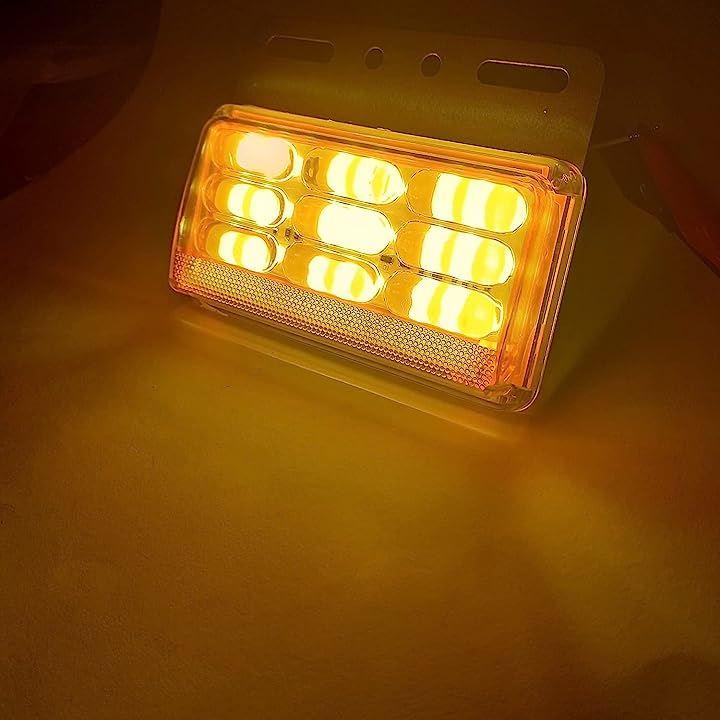 Side Marker LED Square Downlight Marker Lamp COB Chip 49 Light-Emitting ...