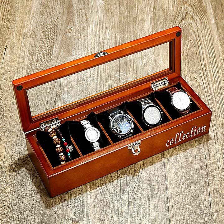 Buy Luxury Wooden Watch Storage Box Box for 5 Pieces Collection Watch ...