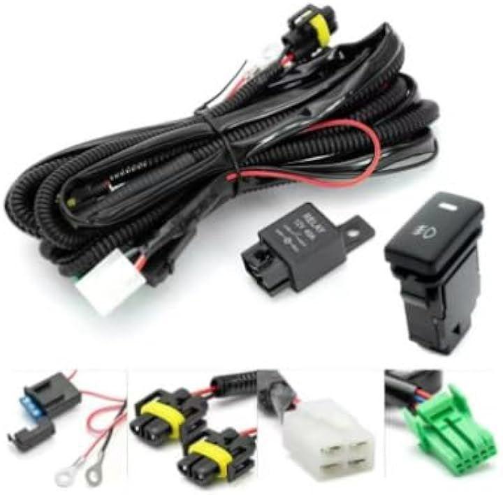 Daihatsu Subaru Toyota Universal Fog Lamp Harness Kit Switch Relay Fuse ...