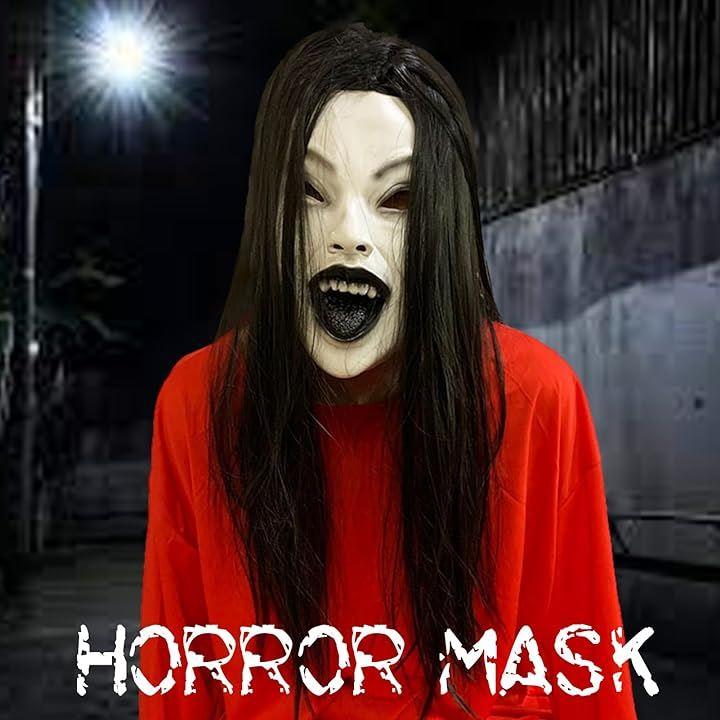 Horror Mask Halloween Cosplay Realistic Scary Ghost Haunted Monster ...