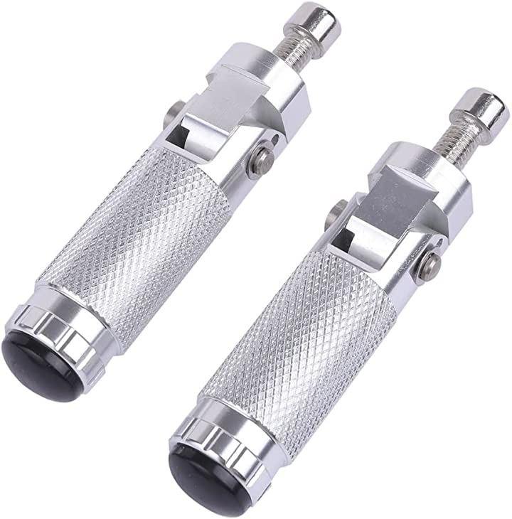 CNC 可倒式 ステップバー 左右セット 8mm M8 アルミ 交換 用 バイク フットペグ リア レスト バリオス ゼファー NSR CBR VTR VTEC XJR ZRX 等 汎用 社外 ...