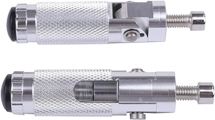 CNC 可倒式 ステップバー 左右セット 8mm M8 アルミ 交換 用 バイク フットペグ リア レスト バリオス ゼファー NSR CBR VTR VTEC XJR ZRX 等 汎用 社外 ...