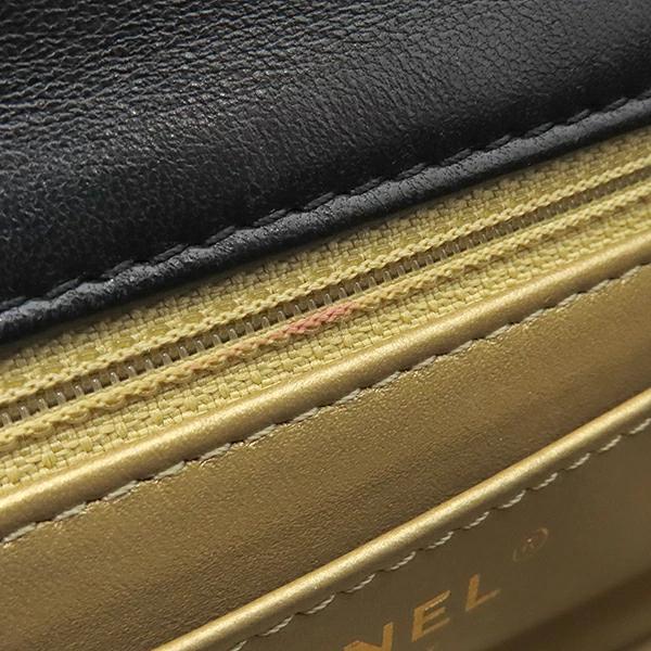 Chanel Mini Matelasse Shoulder Bag with Chain, Black Lambskin, Gold ...