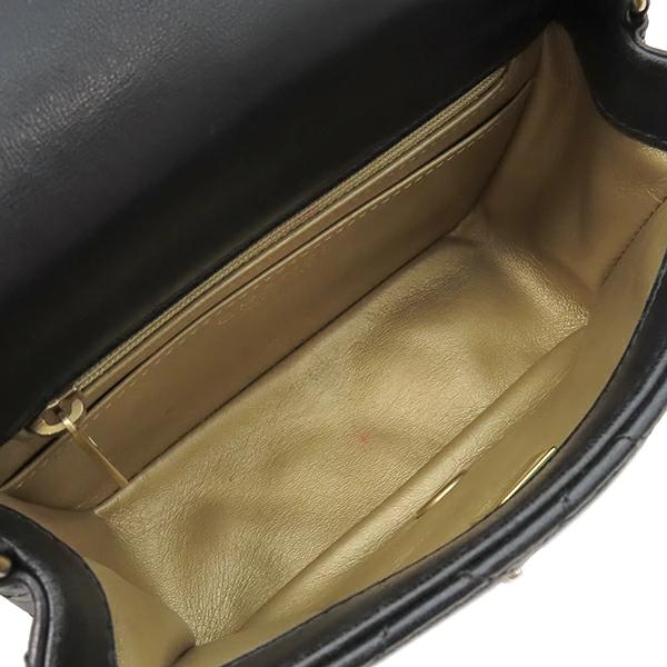 Chanel Mini Matelasse Shoulder Bag with Chain, Black Lambskin, Gold ...