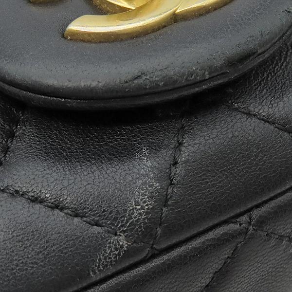 Chanel Mini Matelasse Shoulder Bag with Chain, Black Lambskin, Gold ...