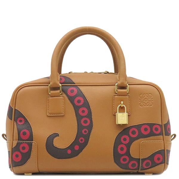 Pre-owned LOEWE Octopus Amazona 23 Leather Shoulder Bag in Warm Desert ...