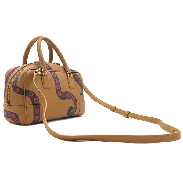 Pre-owned LOEWE Octopus Amazona 23 Leather Shoulder Bag in Warm Desert ...