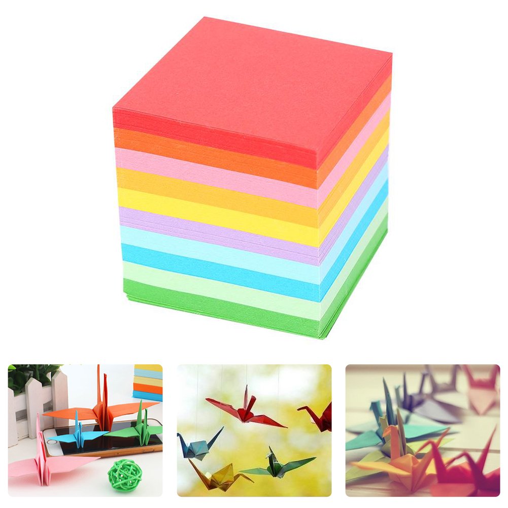 折り紙 千羽鶴用キット 手作り 折紙 両面 10色 520枚セット (5＊5) - 日本の商品を世界中にお届け | ZenPlus