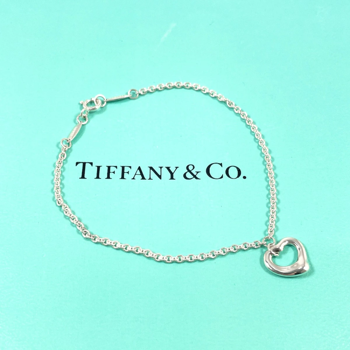 TIFFANY & Co. Tiffany Open Heart Elsa Peretti Bracelet, 925 Sterling ...
