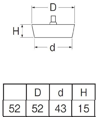 Buy SANEI Rubber Stopper for Bus No Chain Outer Diameter 52mm Height 43mm H29F-52 from Japan ...