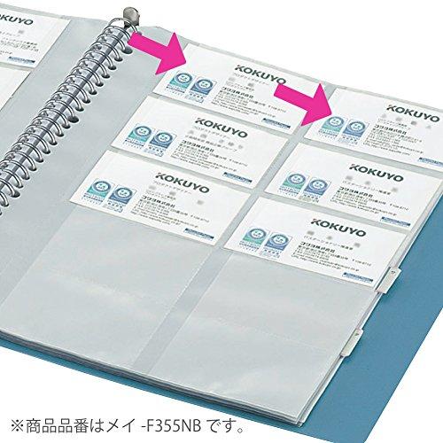 Buy KOKUYO File Business Card Holder Replacement Paper Type A4 30 Holes ...