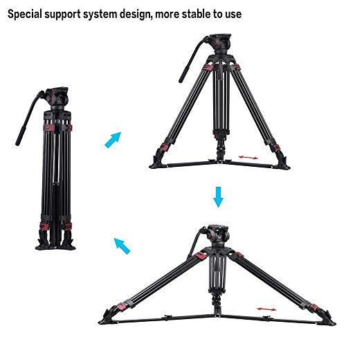 Buy miliboo Professional tripod Lever type 3 steps expandable and ...