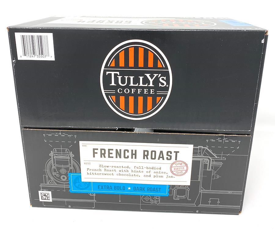 [Parallel Import] Tully's French Roast K-Cup Pods (0.4 oz. ea. %Comma ...