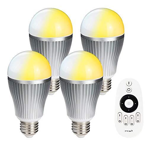 共同照明 4個セット LED電球 e26 60w形相当 調光＆調色可能 (GT-B-9W-CT-4B-Y) 無線式リモコン操作 一般電球 led照明 DL-L60AV 昼光色 昼白色 電球色 ...