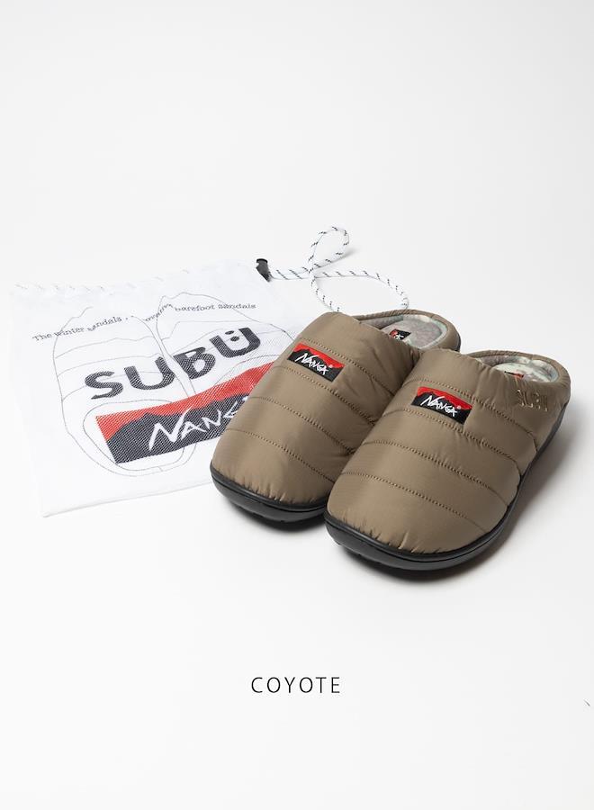 SUBU NANGA ナンガ コラボ オーロラテックス AURORA tex サンダル 冬サンダル 冬のサンダル スリッパ スブ 防寒 防水 透湿 メンズ レディース COYOTE 1(24. ...