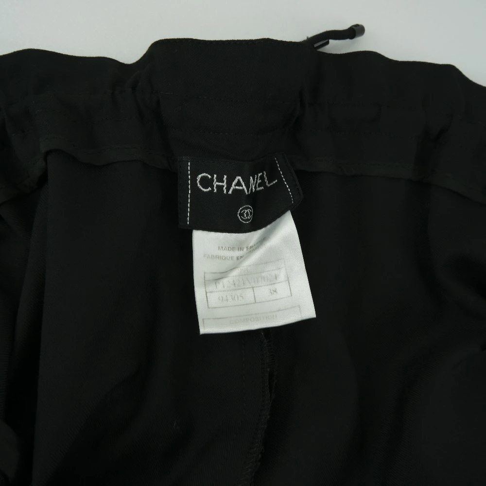 Pre-owned Chanel CHANEL Pants, Black Wool, Women's, P12421V07021, A ...