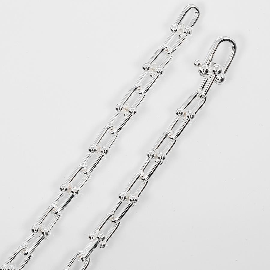 Buy Tiffany & Co. Hardware Small Link Necklace, 925 Silver, Approx. 43 ...