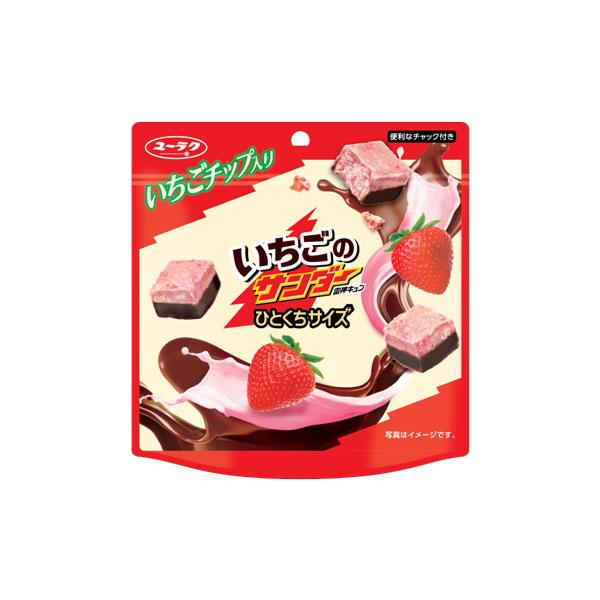 Buy Yuraku Confectionery Strawberry Thunder Bite-sized Pouch 37g 10 ...