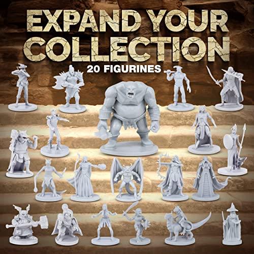 Buy 20 Unique Fantasy Tabletop Miniatures 28mm Scale for Path Gaming ...