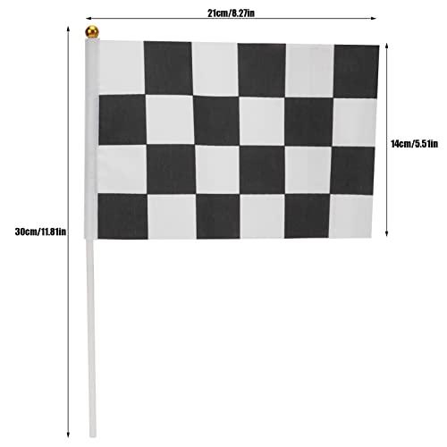 VGEBY Checkered Flag Black and White Waving Flag for RC Racing Car - 網購 ...