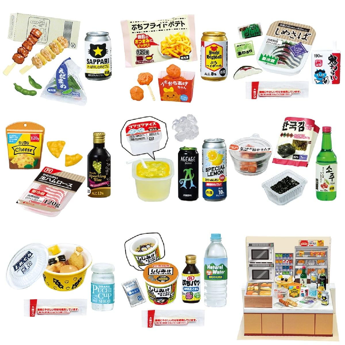 リーメント ぷちサンプルLight コンビニで晩酌 1BOX 約H80×W70×D40mm PVC、ABS製 - 日本の商品を世界中にお届け | ZenPlus